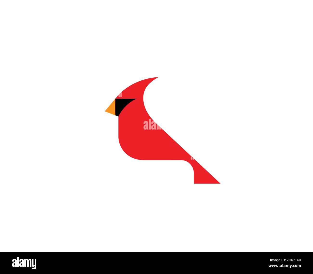 Creative Red Bird Cardinal Abstract Logo Design Vector Symbol Icon ...
