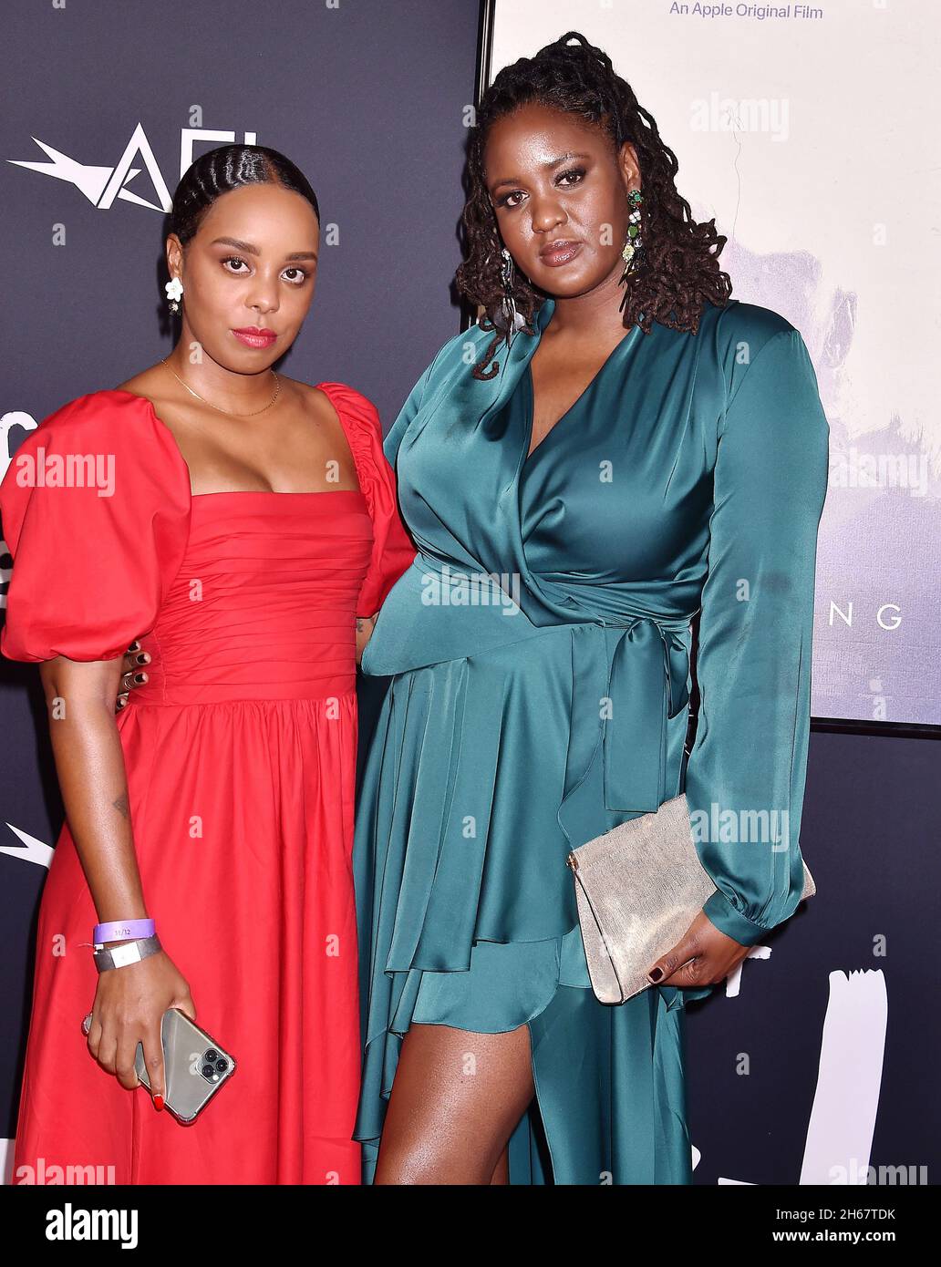 HOLLYWOOD, CA - NOVEMBER 12: Actress Kamilah Gibson (R) and guest ...