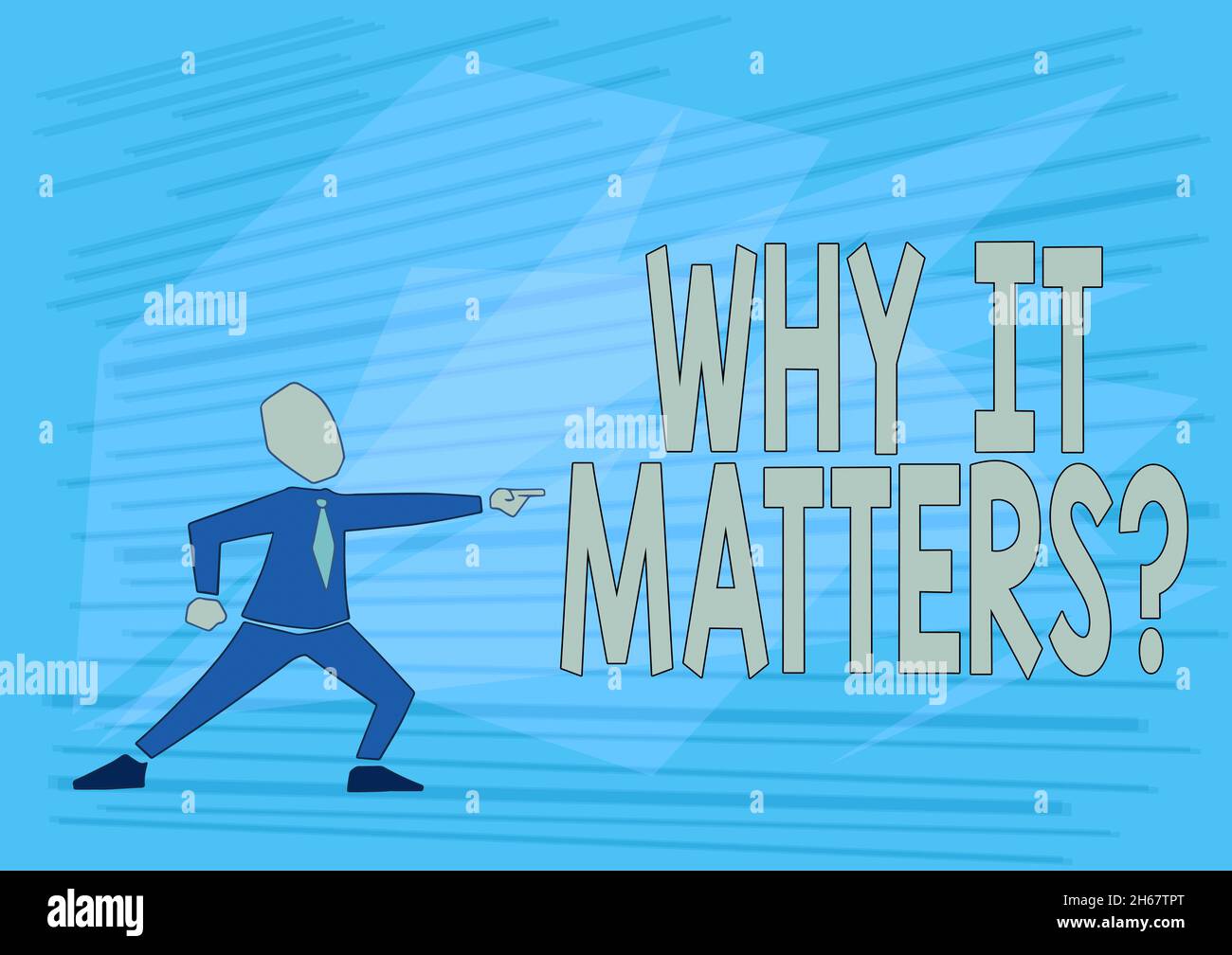 Text caption presenting Why It Matters Question. Business overview most ...