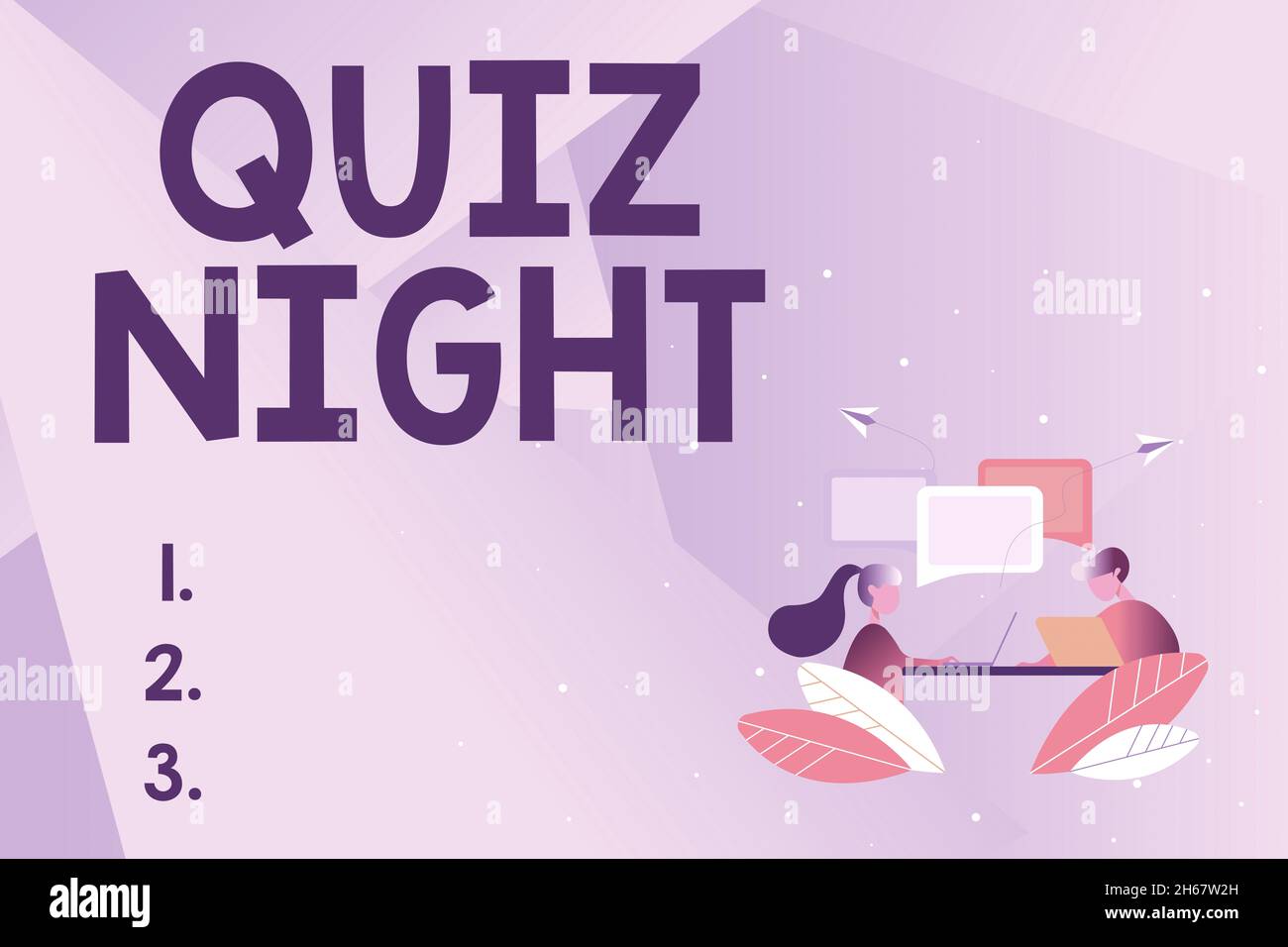 Text showing inspiration Quiz Night. Word for evening test knowledge ...