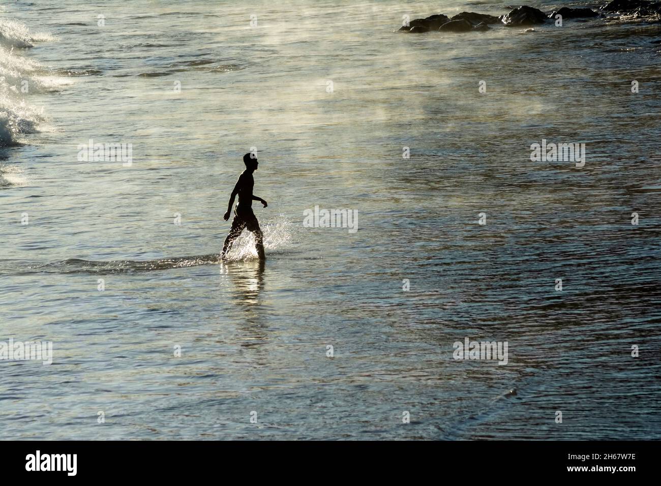 Man coming out of water hi-res stock photography and images - Alamy