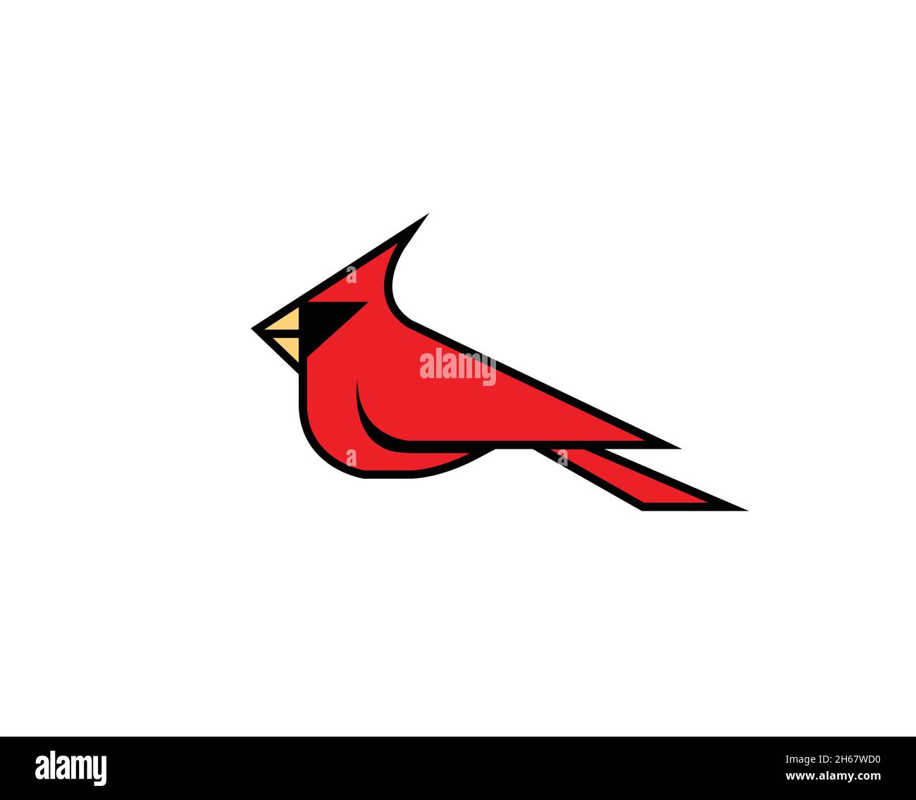 Creative Red Bird Cardinal Abstract Logo Vector Symbol Icon Design ...