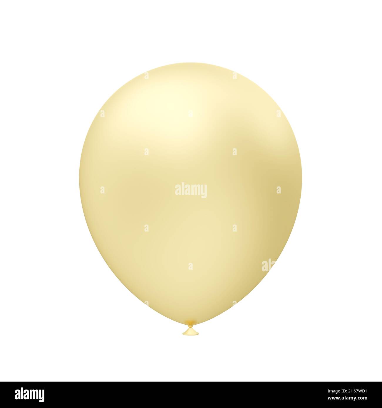 Golden balloon isolated on white background. 3d illustration Stock ...