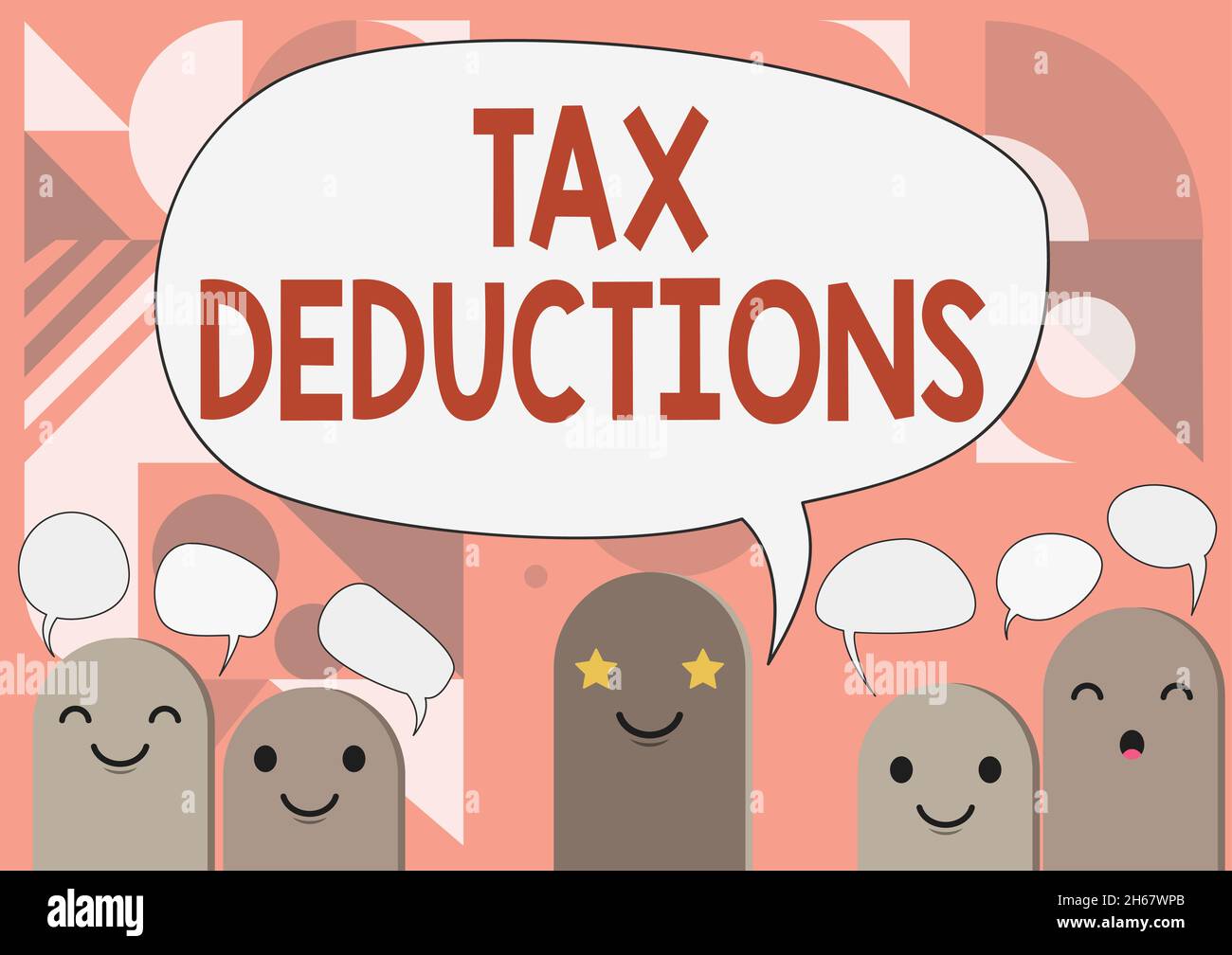 Inspiration showing sign Tax Deductions. Word Written on an amount or ...