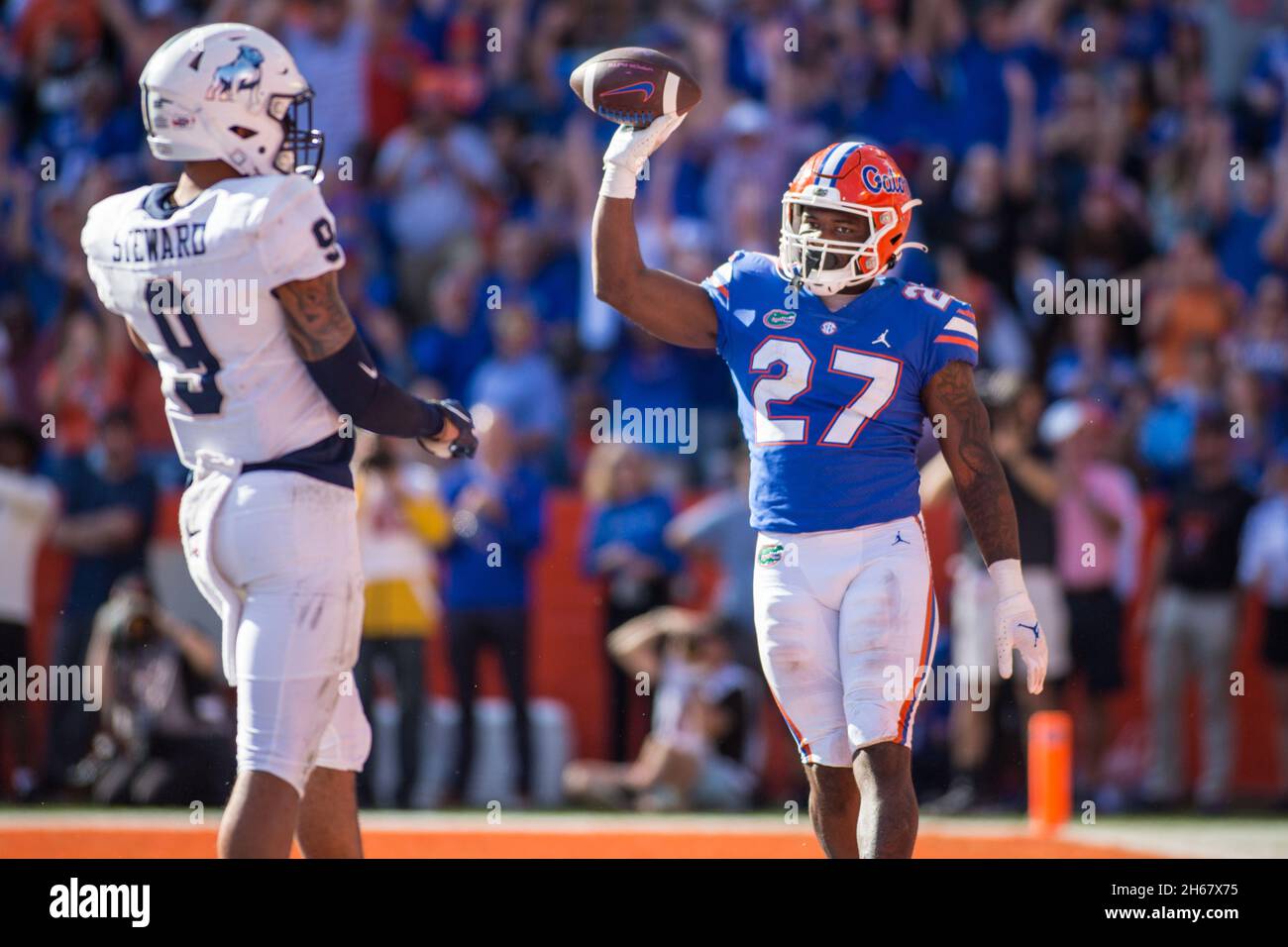 November 13, 2021: Florida Gators running back Dameon Pierce (27 ...