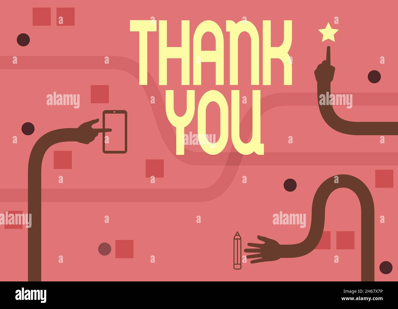 Writing displaying text Thank You. Internet Concept a polite expression ...