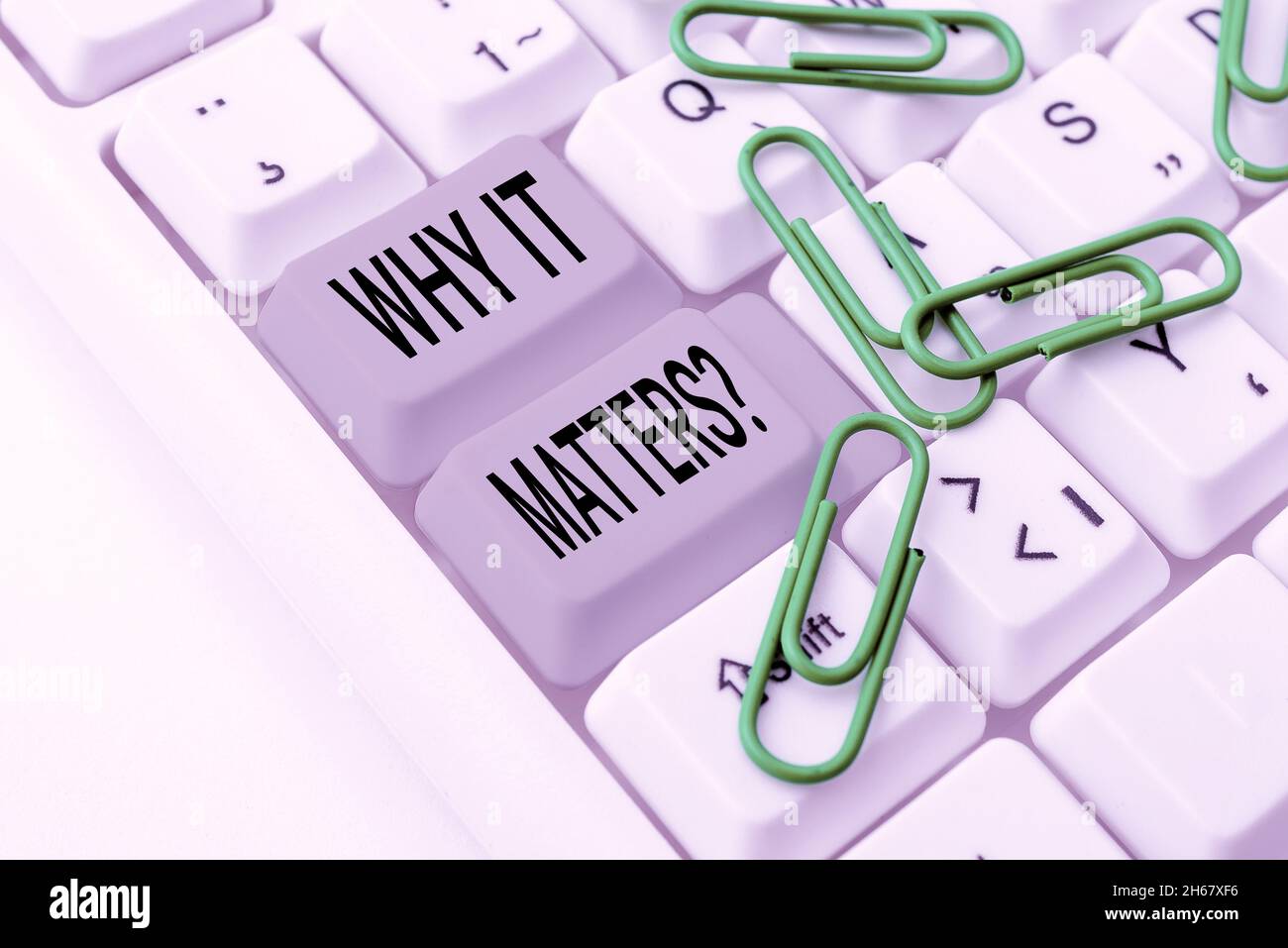 Inspiration showing sign Why It Matters Question. Word Written on most ...