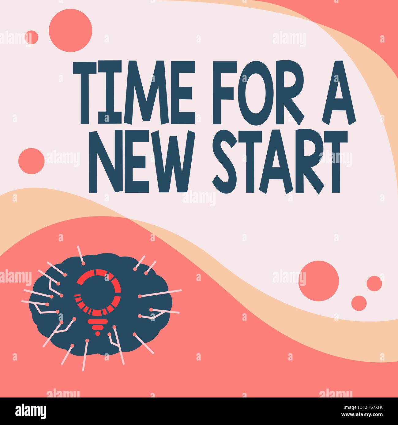 Hand writing sign Time For A New Start. Word Written on something is ...