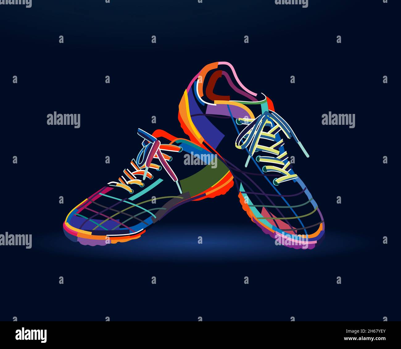 Football boots isolated vector vectors hi-res stock photography and ...