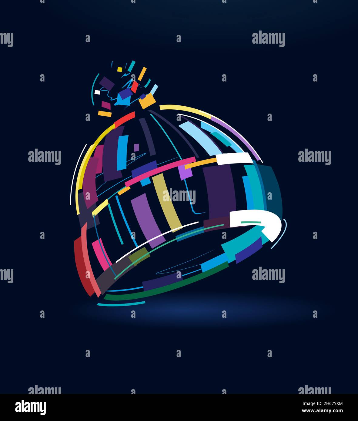 Snow covering its head Stock Vector Images - Alamy