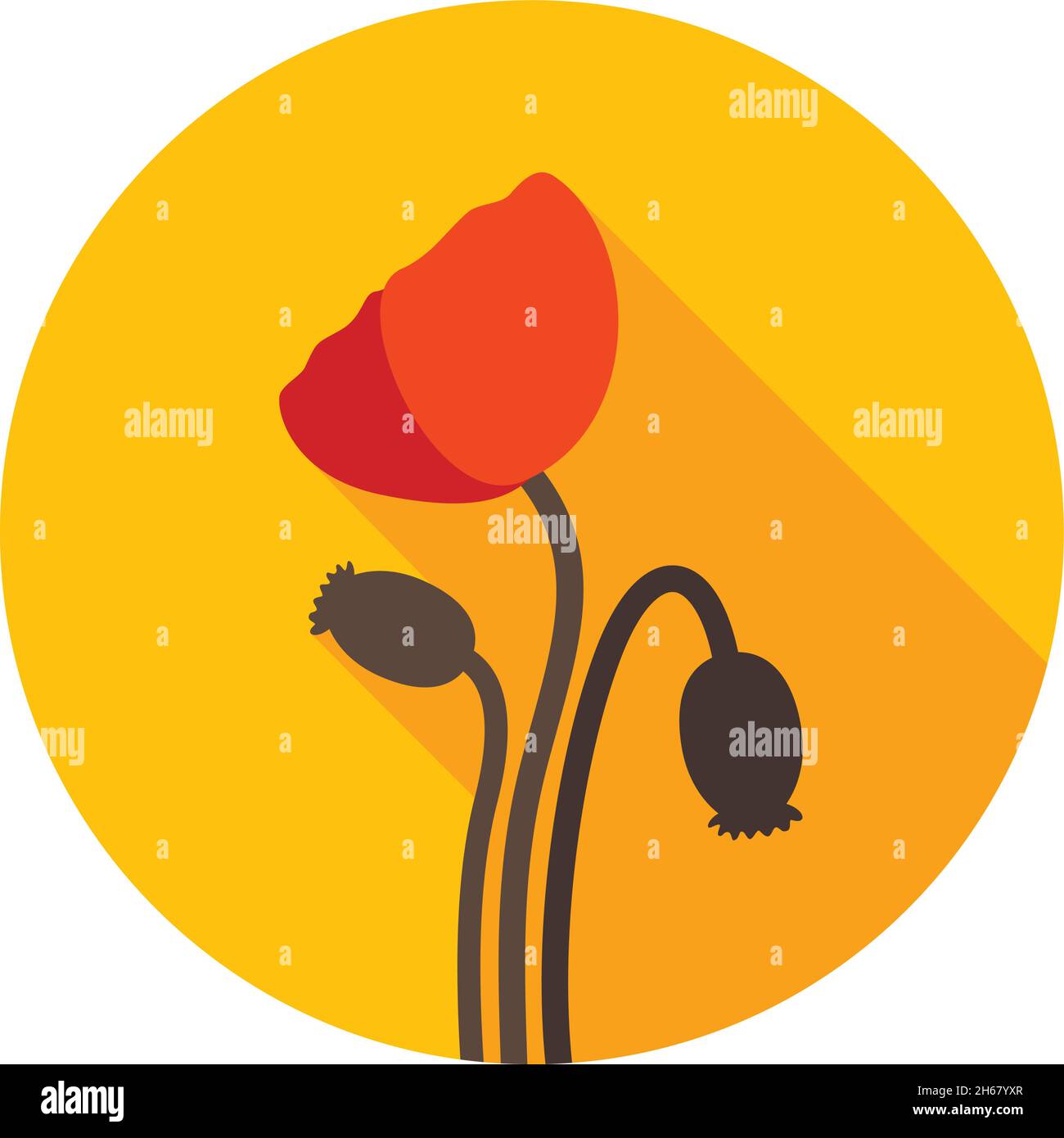 Poppy fall Stock Vector Images - Alamy