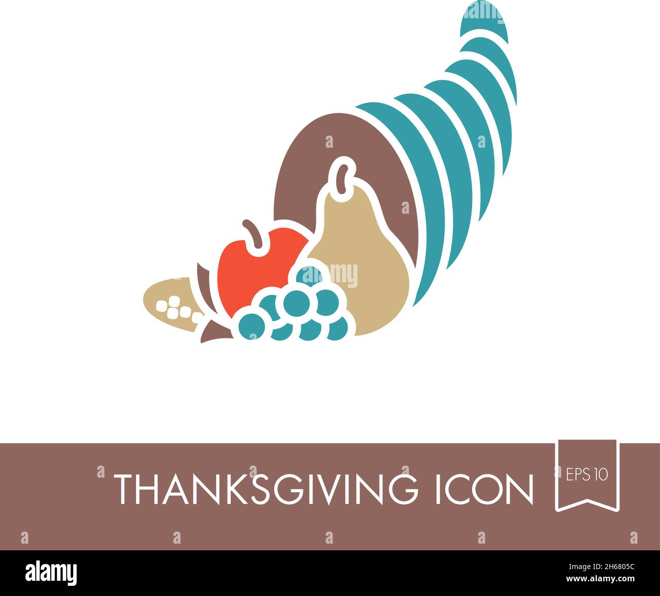 Thanksgiving horn of abundance vector vectors Stock Vector Images - Alamy