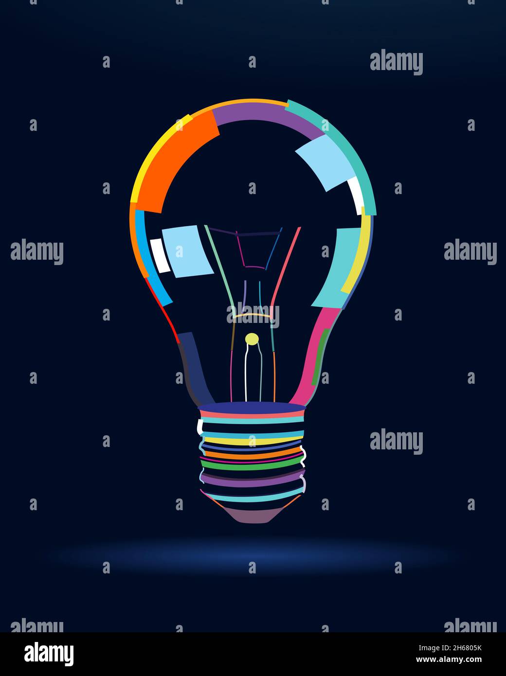 Fluorescent paints Stock Vector Images - Alamy