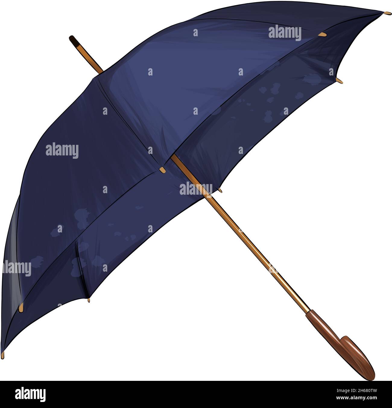 Umbrella watercolor Stock Vector Images - Alamy