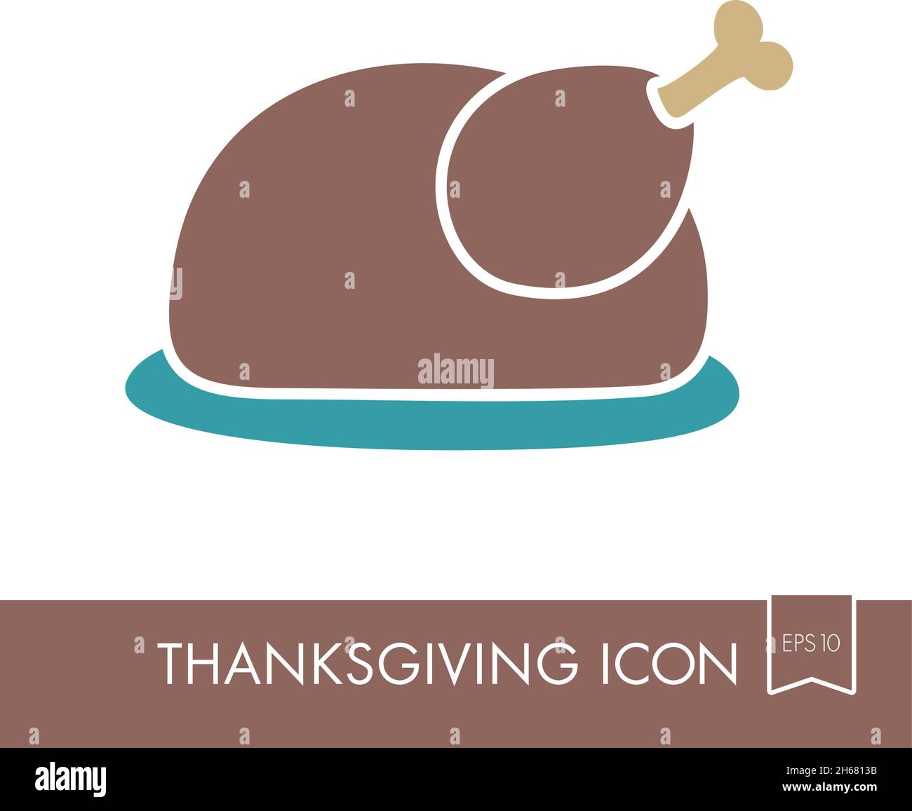 Roasted food ready to eat Stock Vector Images - Alamy