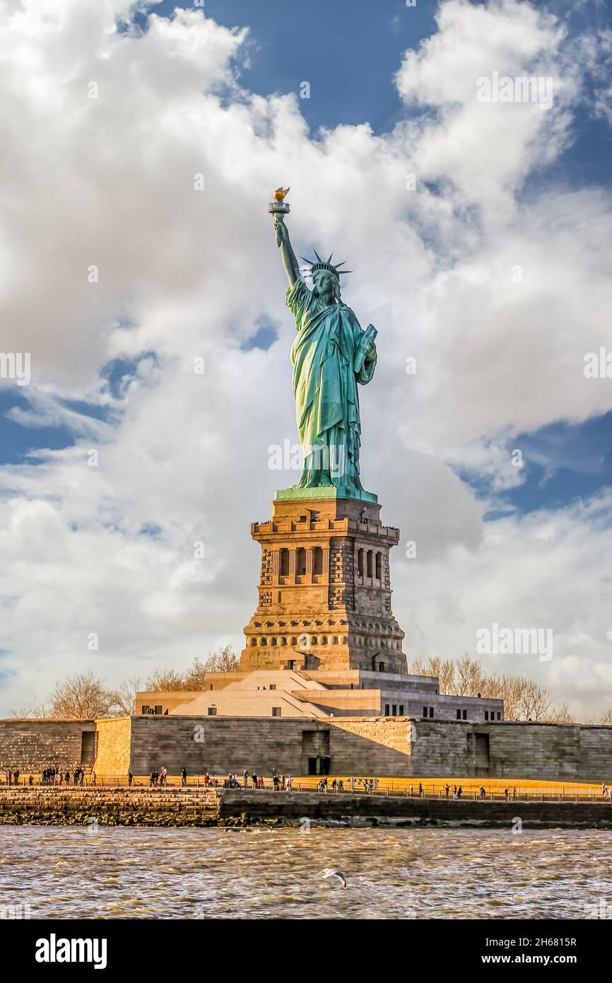 Statue of liberty national monument and ellis island hi-res stock ...