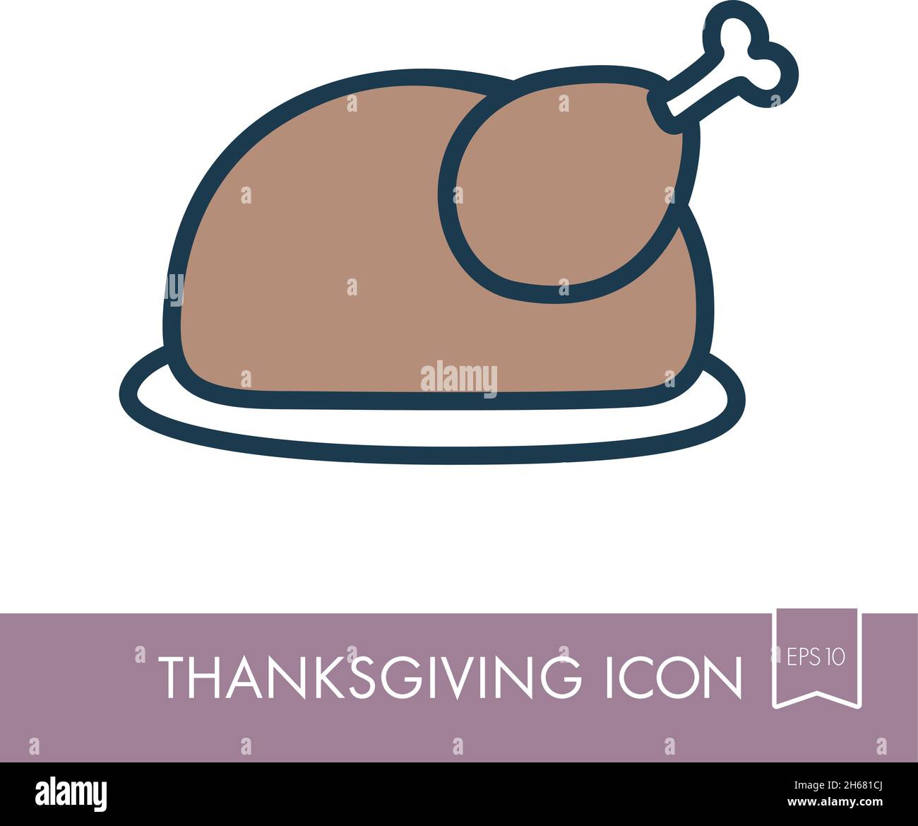 Roasted food ready to eat Stock Vector Images - Alamy