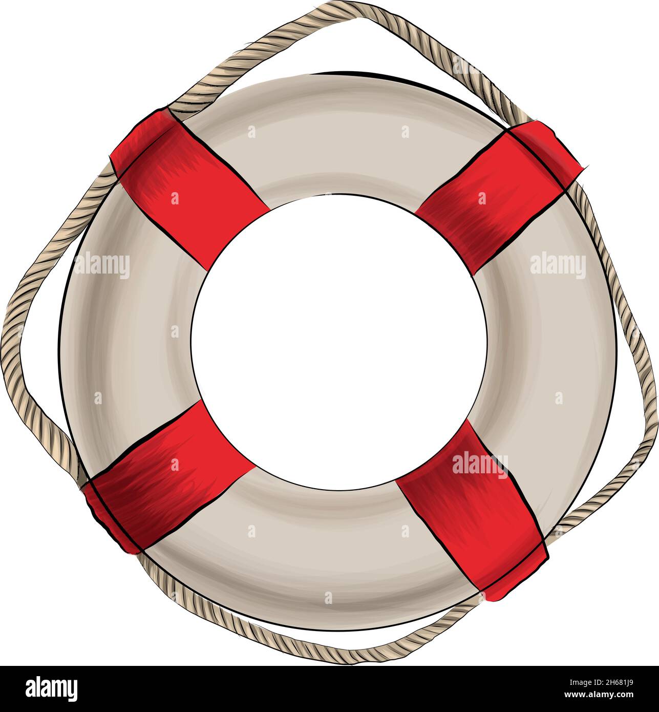 Lifebuoy from multicolored paints. Splash of watercolor, colored ...