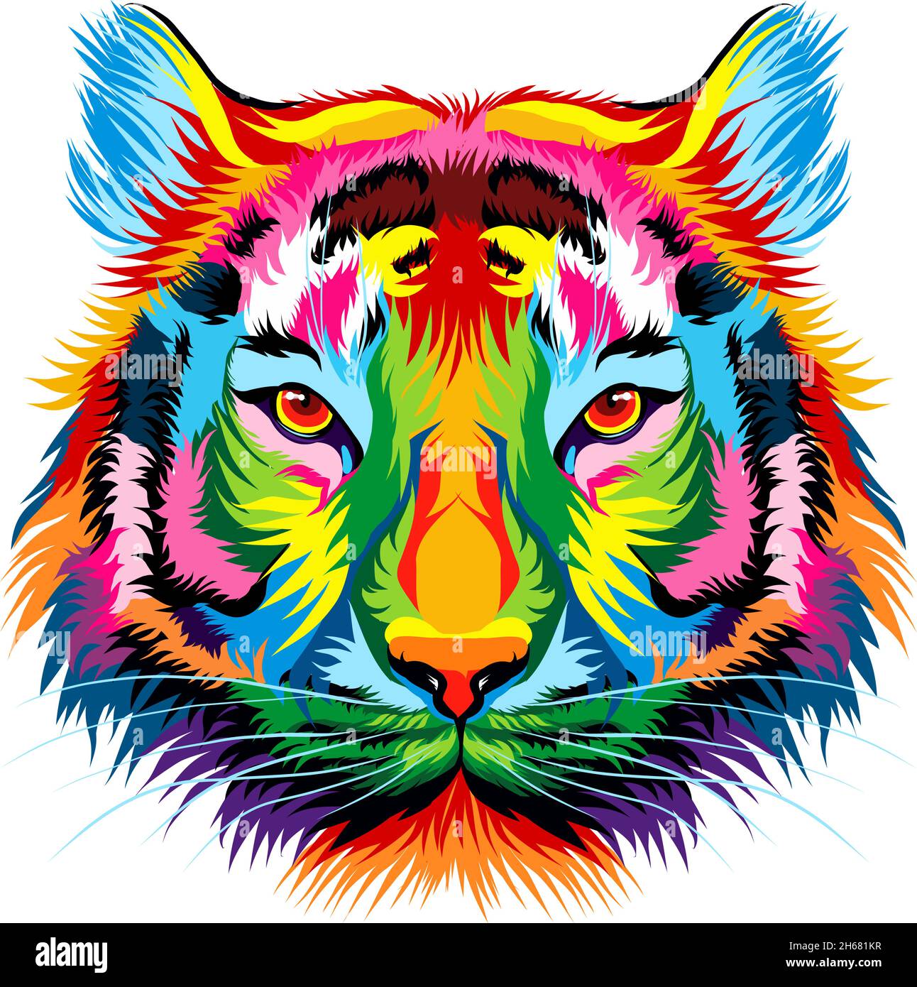 colourful tiger