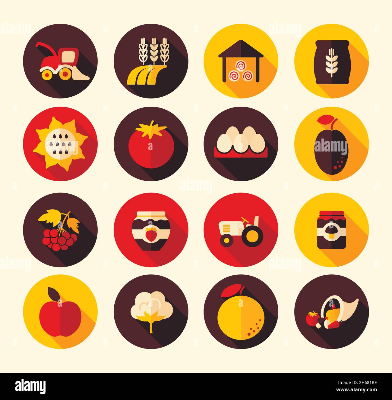 Plum tomato harvesting Stock Vector Images - Alamy