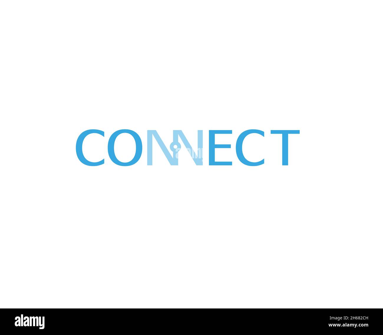 Connection Typography Logo Symbol Design Vecor Illustration Stock ...