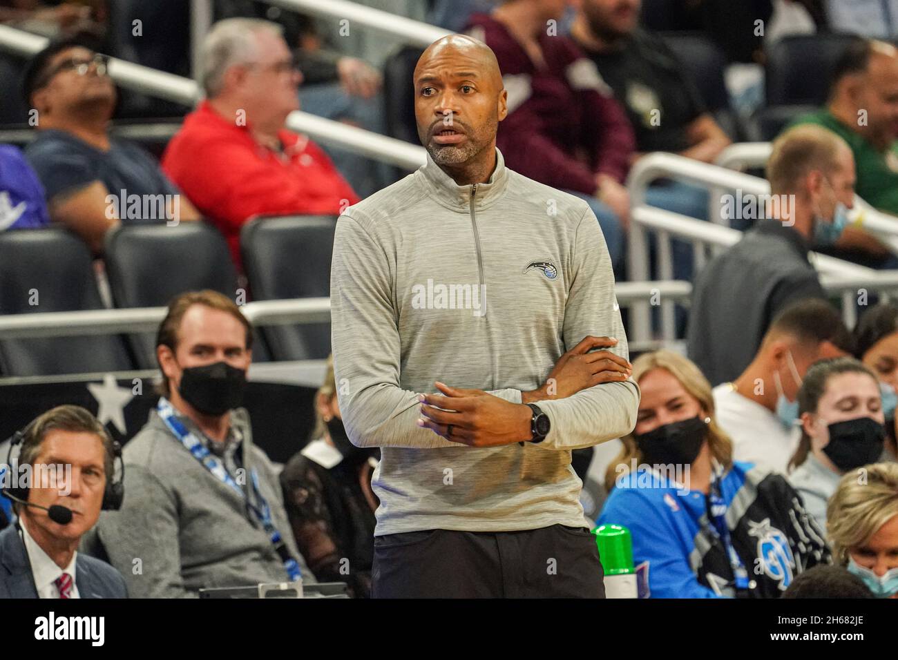 Orlando, Florida, USA, November 13, 2021, Orlando Magic Head Coach ...