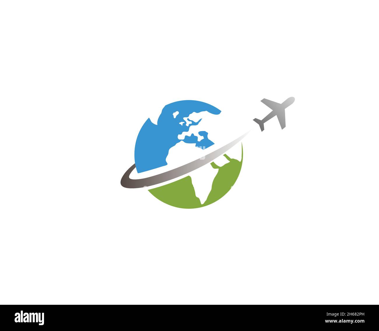 Travel Airplane world Creative Air Design Vector Stock Vector Image ...