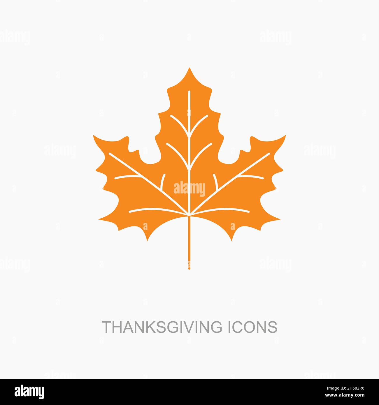 Autumn Leaves icon, Harvest Thanksgiving vector, eps 10 Stock Vector ...