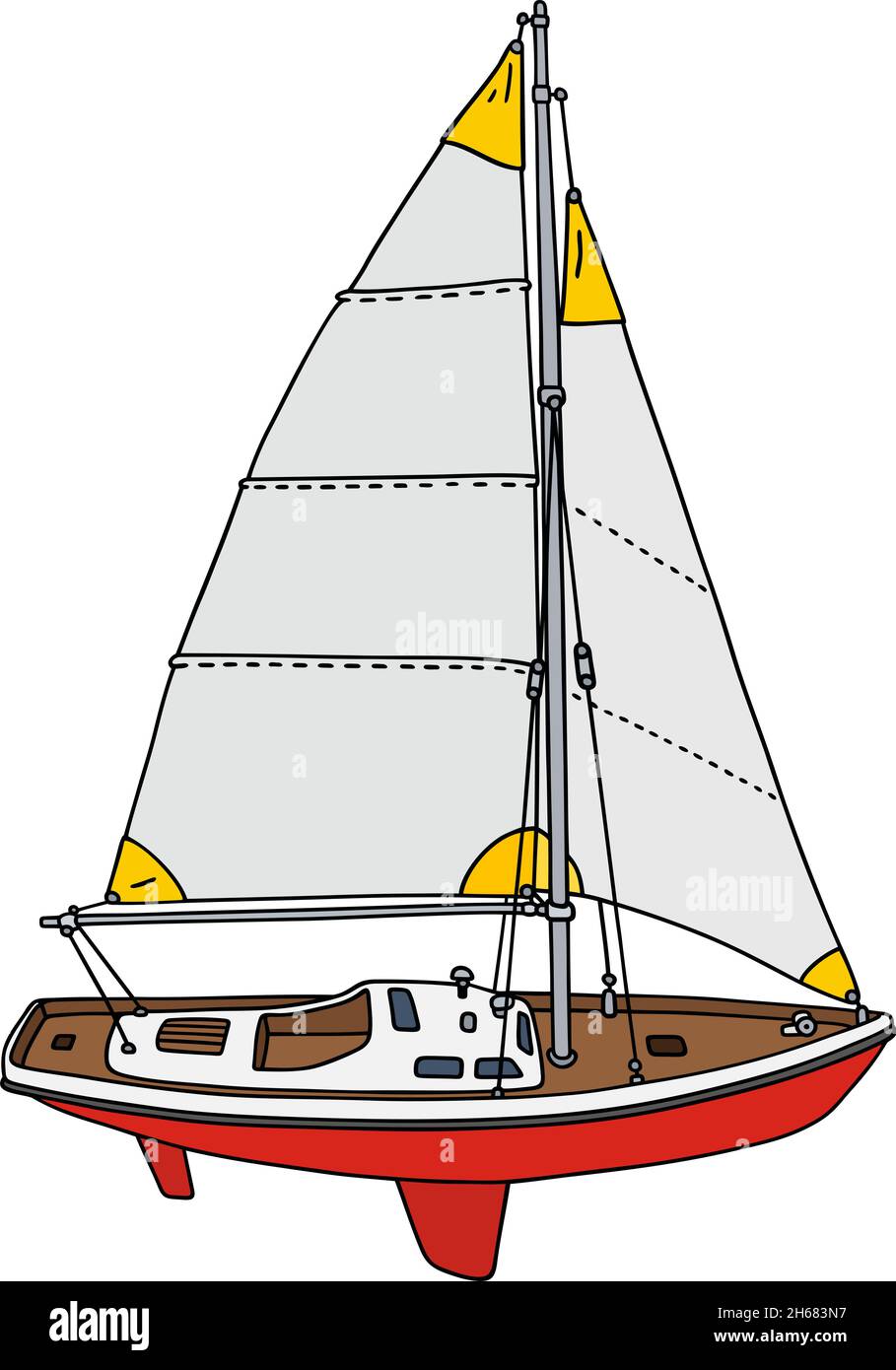 The small vessel boat Stock Vector Image & Art - Alamy