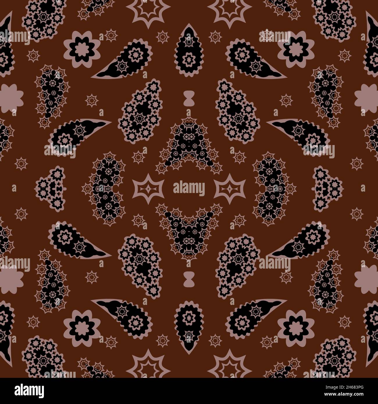 Paisley pattern. Doodle vector background. Henna paisley mehndi doodles ...