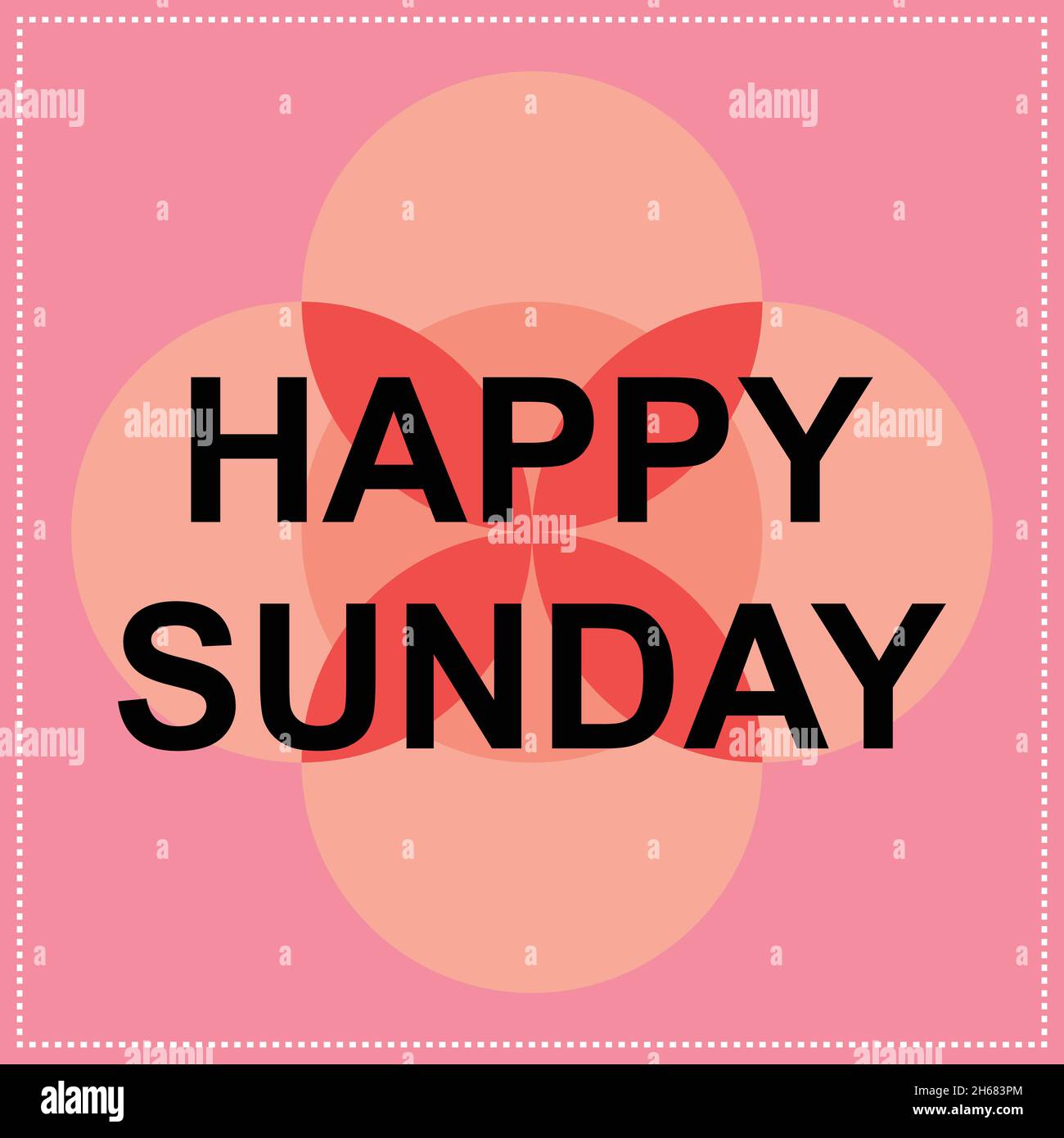 Happy Sunday background design. Concept vector design for Inspirational ...