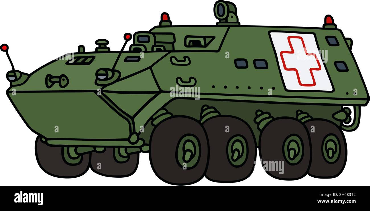 The armored military ambulance Stock Vector Image & Art - Alamy