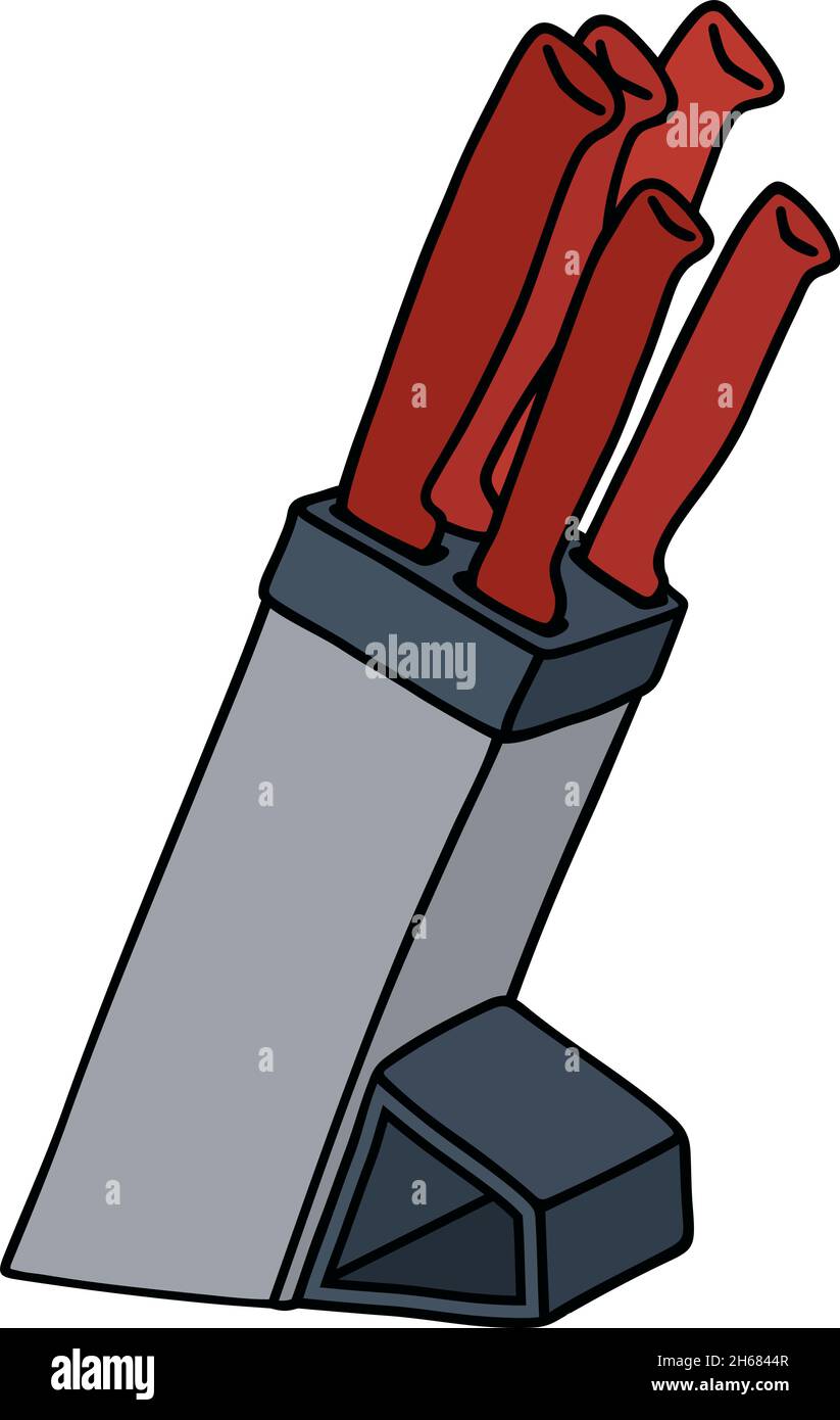 The vectorized hand drawing of a set of knives Stock Vector Image & Art ...