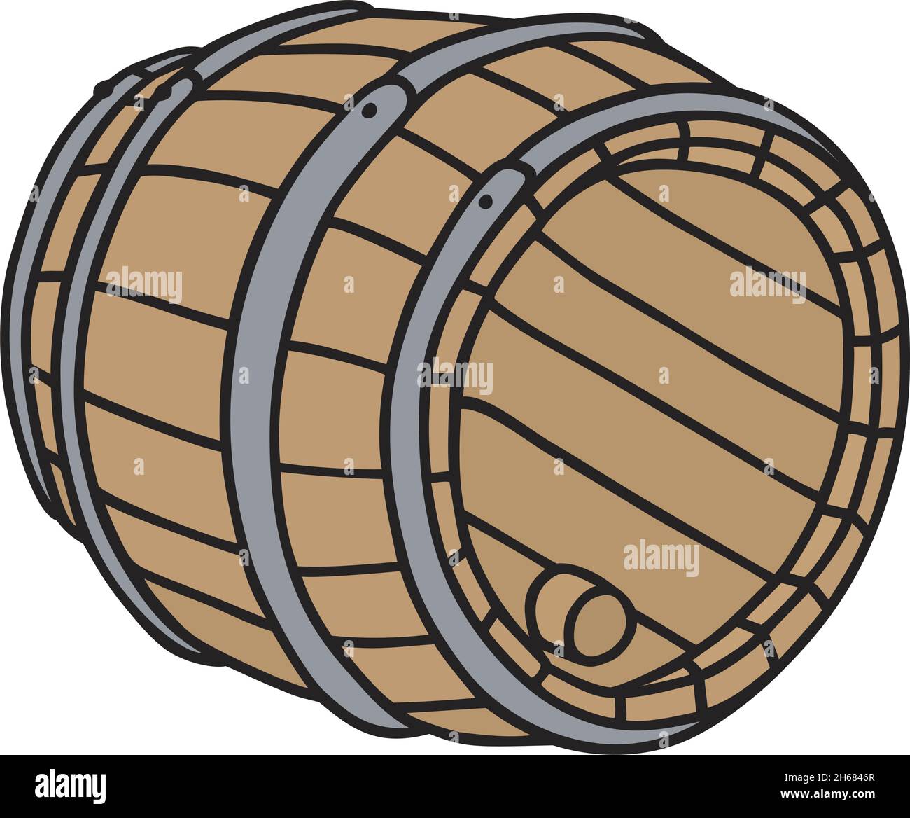 Old water barrel hand hi-res stock photography and images - Alamy