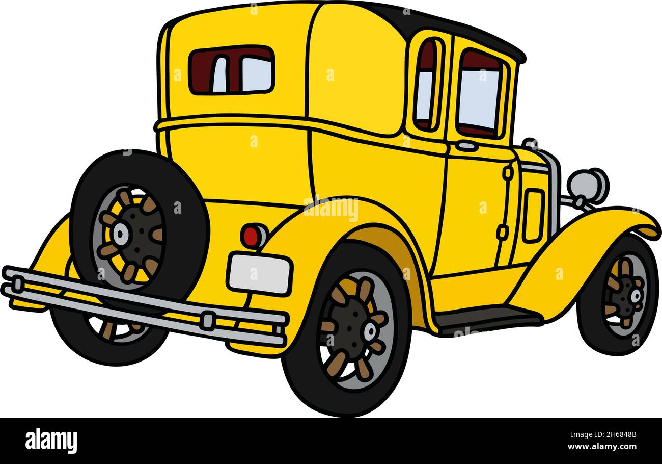 Vintage coupe car from behind hi-res stock photography and images - Alamy