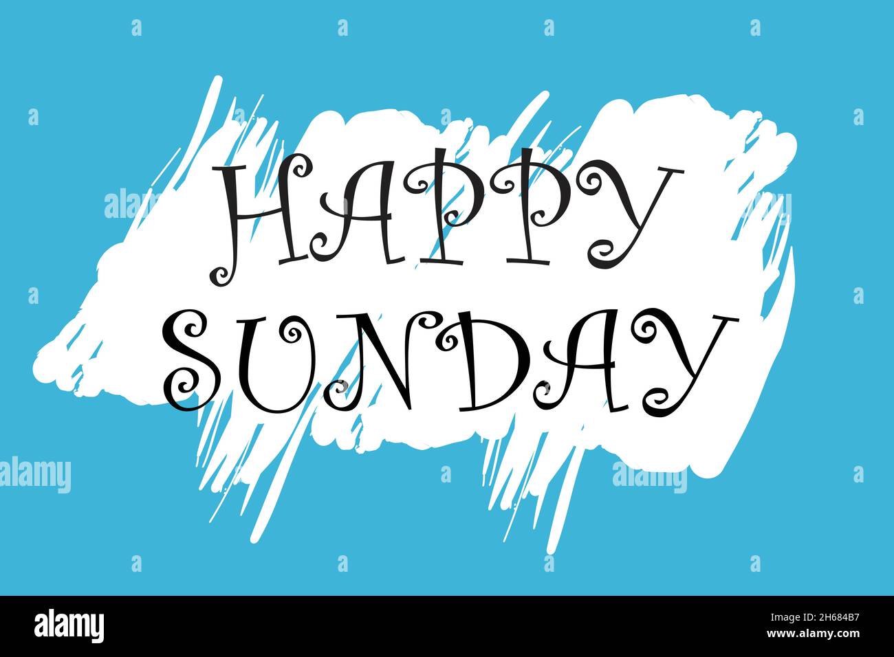 Happy Sunday background design. Concept vector design for Inspirational ...
