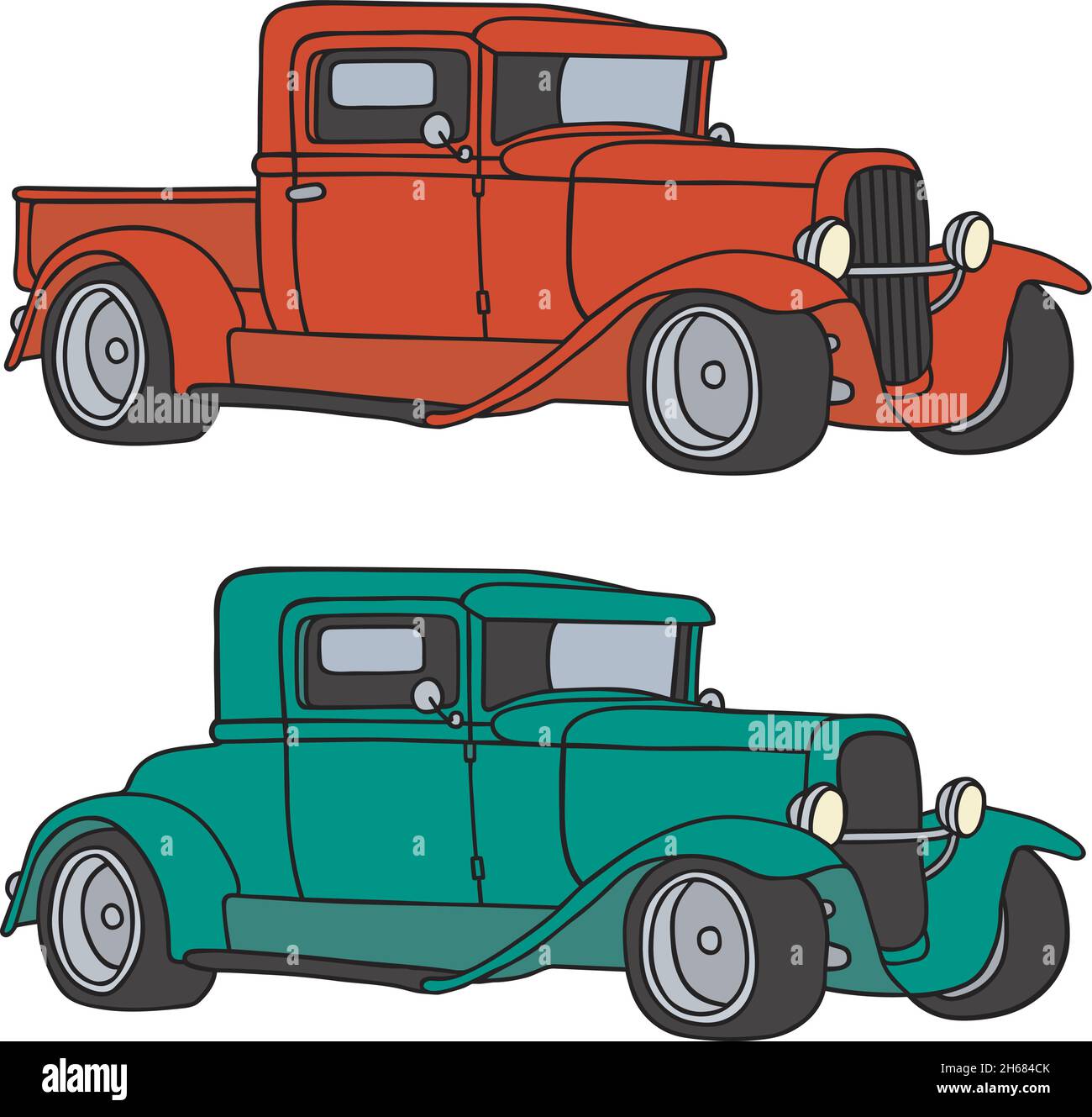 Hotrod green Cut Out Stock Images & Pictures - Alamy