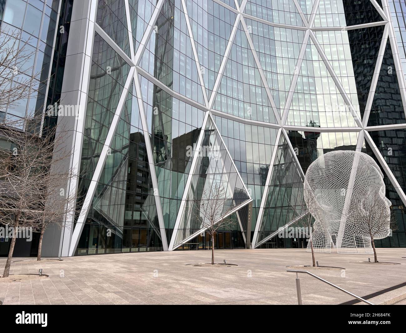 Calgary, Alberta, Canada - November 13, 2021:Bow building in Calgary ...
