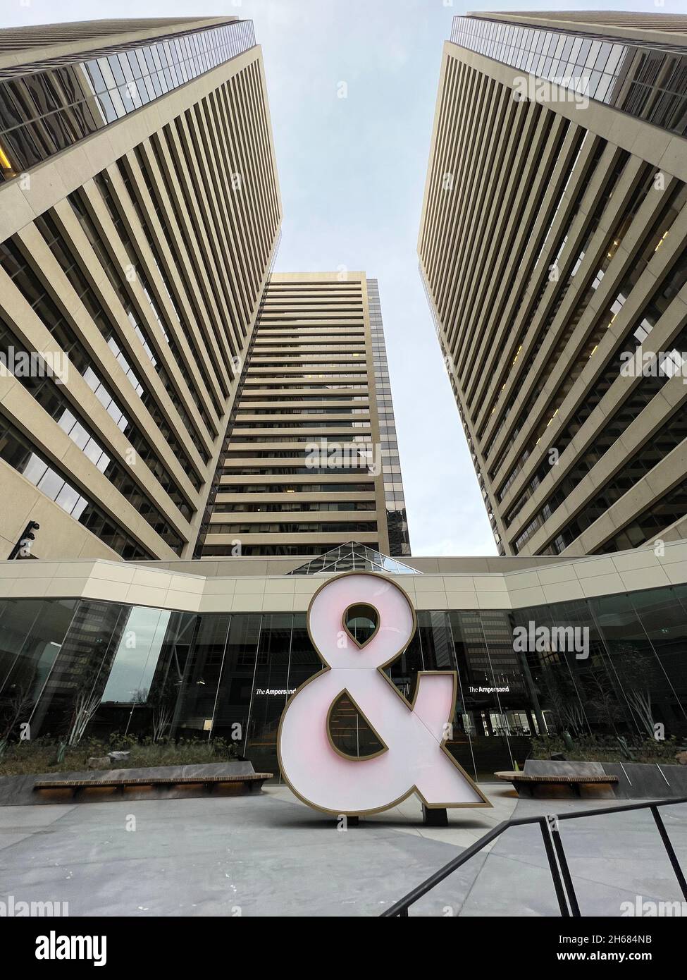 Calgary, Alberta, Canada - November 13, 2021:The Ampersand office ...