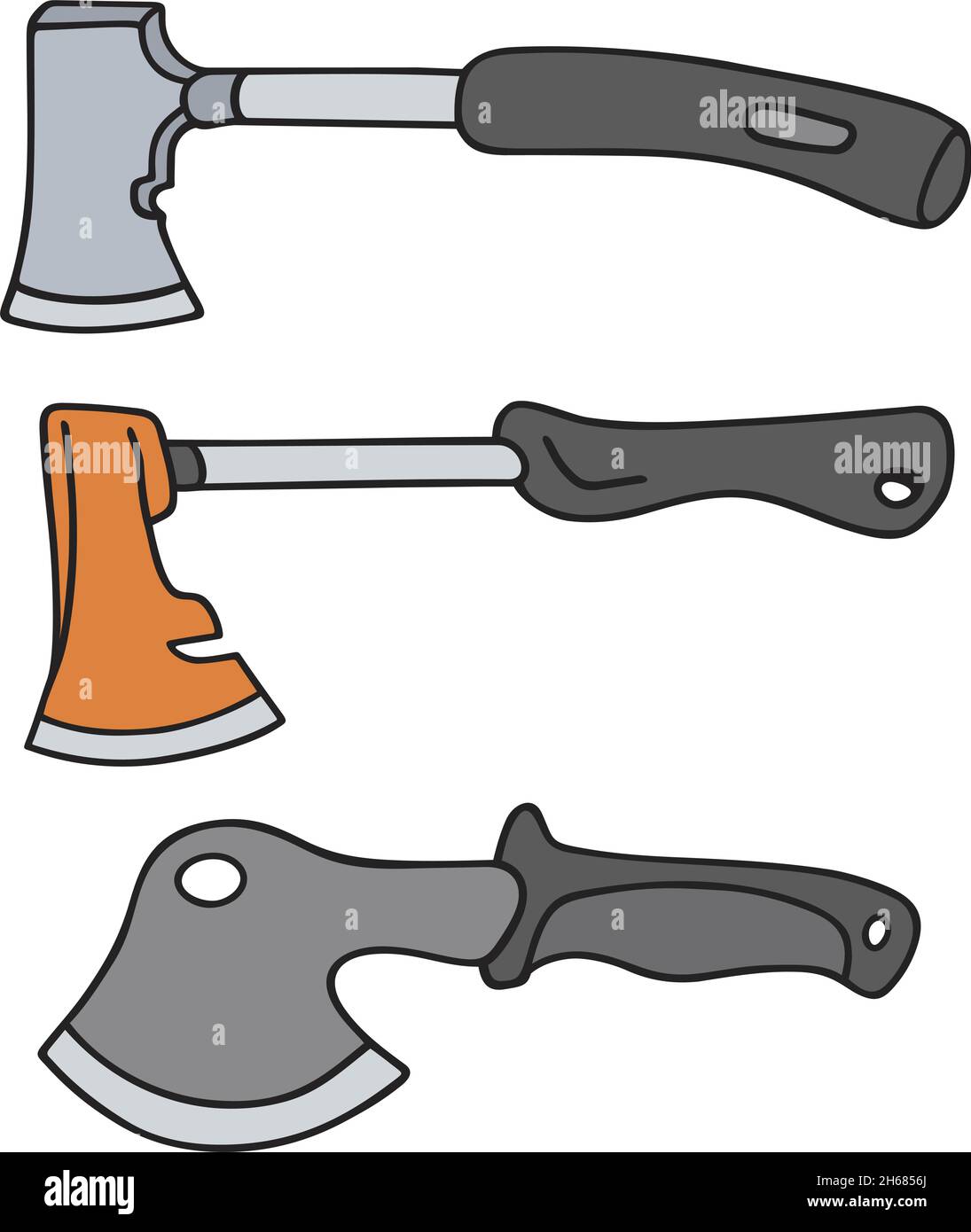 three modern small axes Stock Vector Image & Art - Alamy