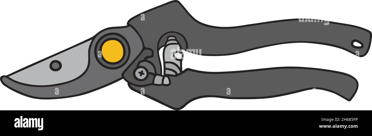The vectorized hand drawing of a garden shears Stock Vector Image & Art ...