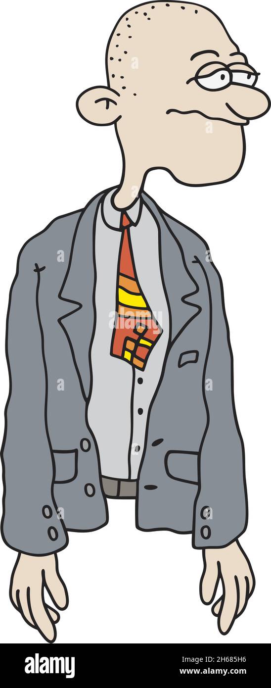 The vectorized hand drawing of a funny man Stock Vector Image & Art - Alamy