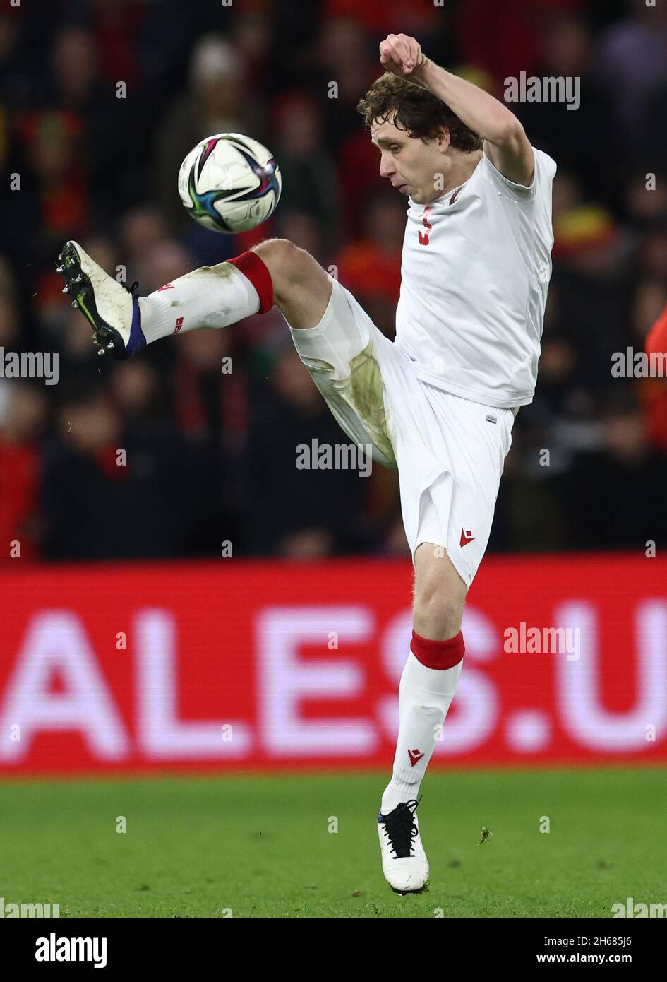 Cardiff, Wales, 13th November 2021. Marksim Shvetsov of Belarus during ...
