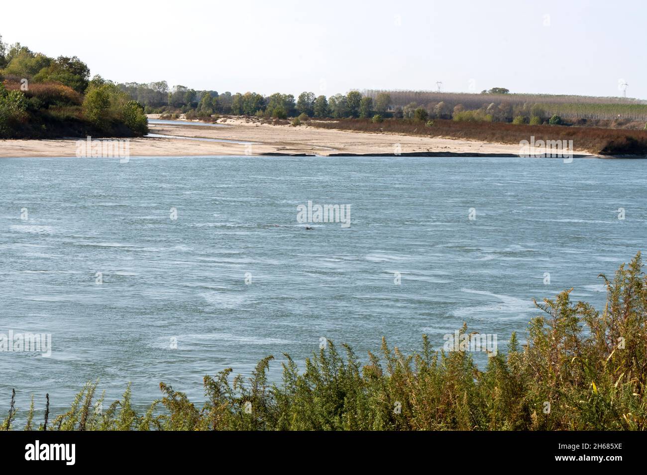 Aerial view of po river hi-res stock photography and images - Alamy