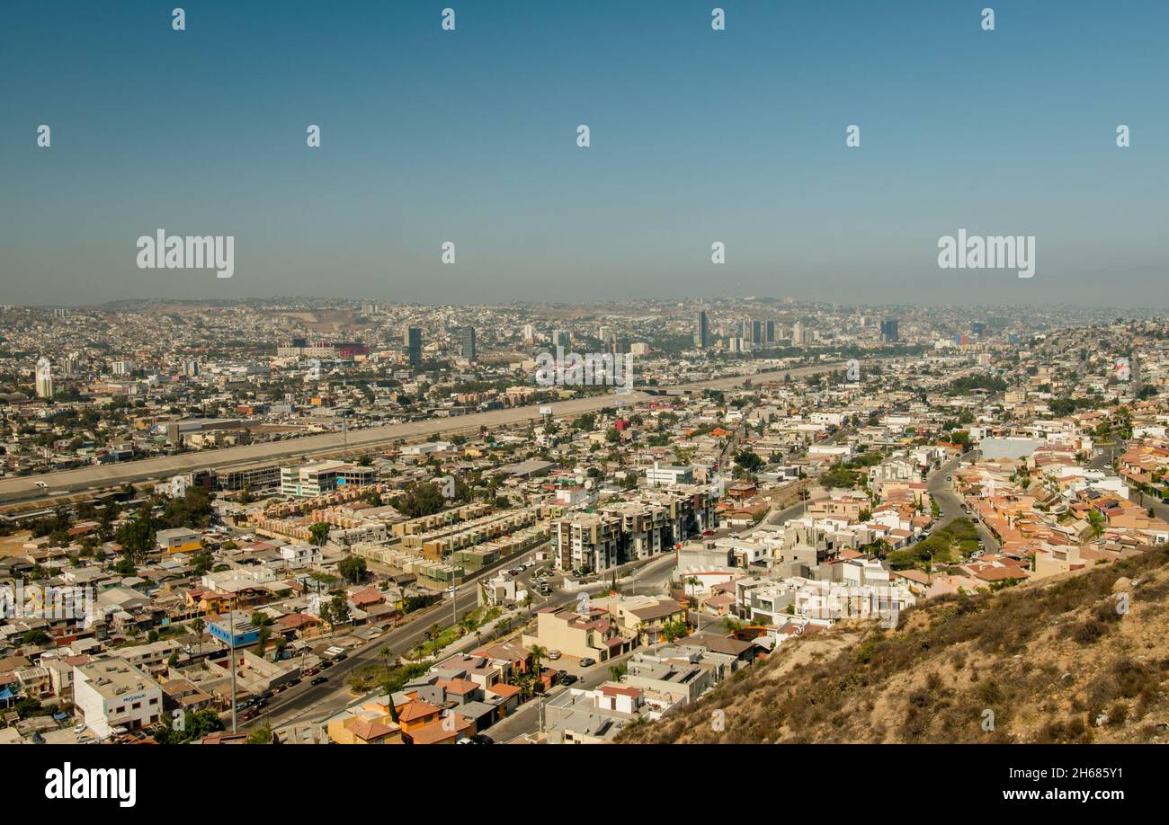 Tijuana Mexico cityscape urban panorama Stock Photo - Alamy