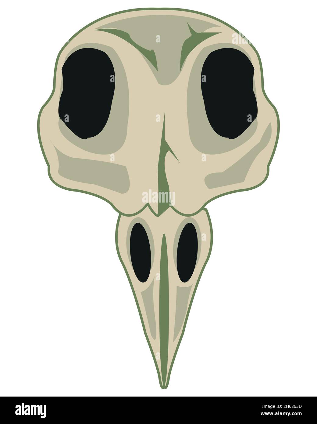 Crow Skull Front