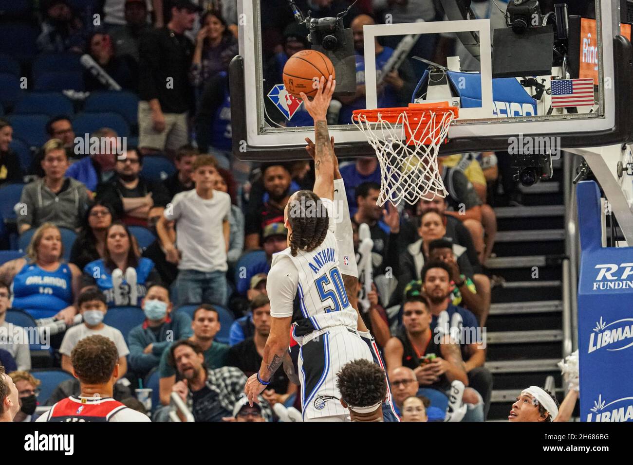 Orlando, Florida, USA, November 13, 2021, Orlando Magic's Cole Anthony ...