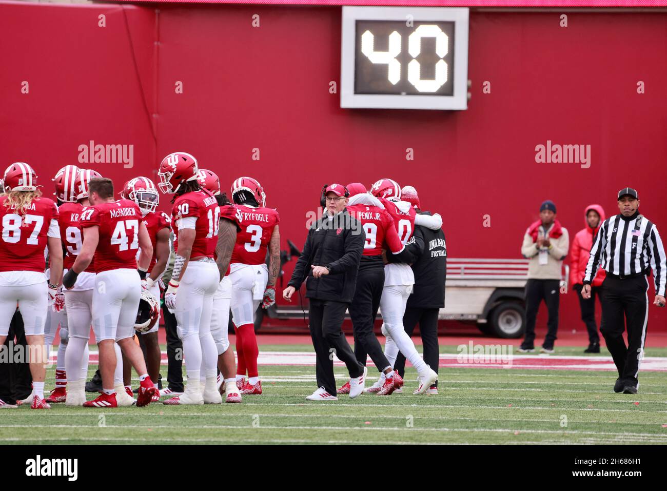 BLOOMINGTON, UNITED STATES - 2021/11/13: Raheem Layne II (0) of the ...
