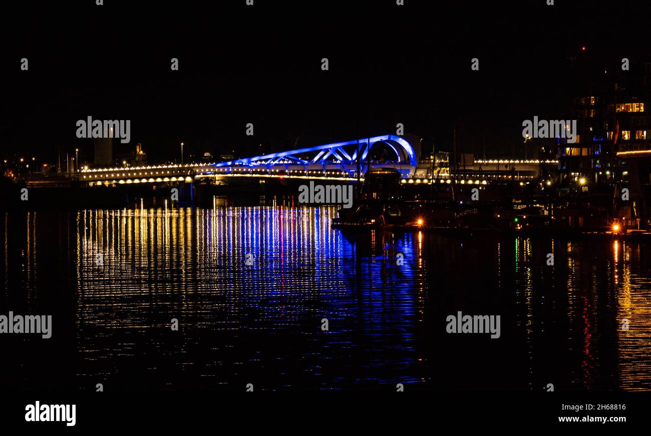 Victoria harbour night view hi-res stock photography and images - Alamy