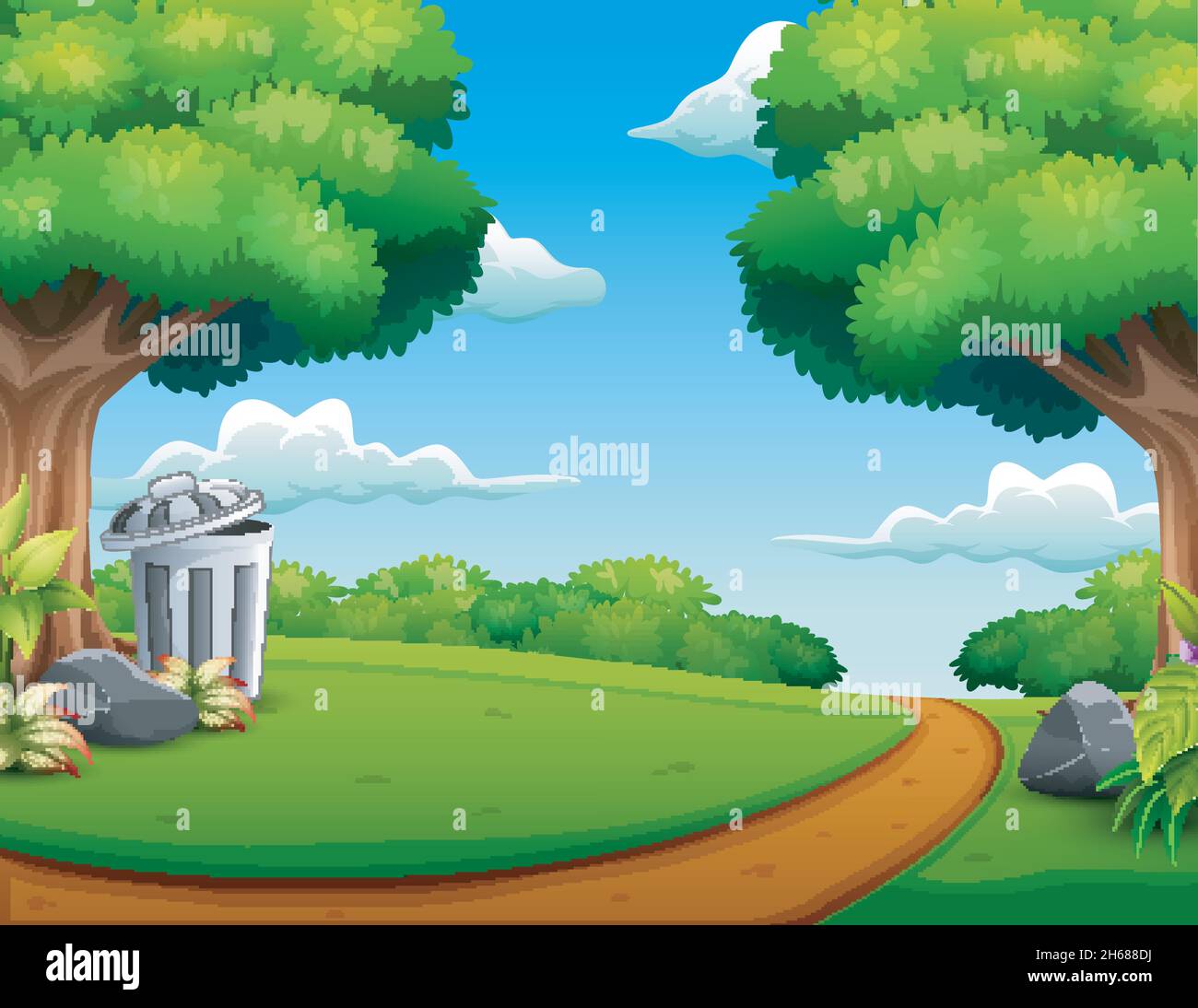 Scenic path in beautiful Stock Vector Images - Alamy